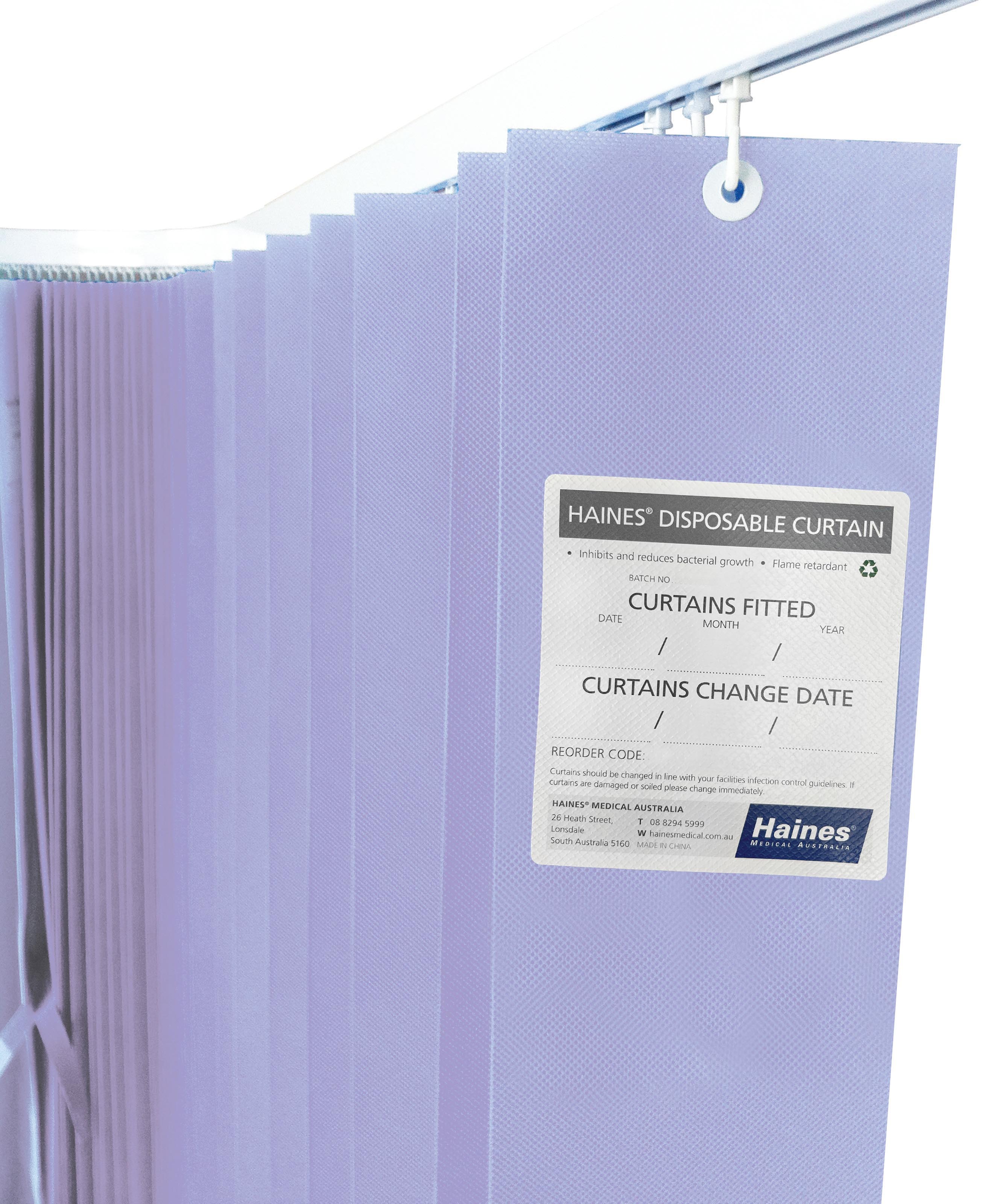 Haines® Disposable Medical Curtains. Variety of Colours. - Haines ...