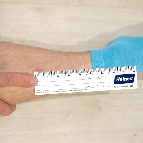 Medical Wound Ruler - Recyclable Paper - Haines Medical Australia